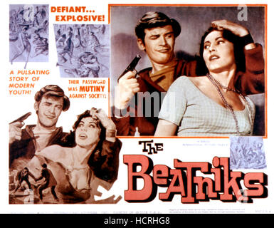 THE BEATNIKS, Peter Breck, Karen Kadler, Tony Travis, 1960 Stock Photo ...