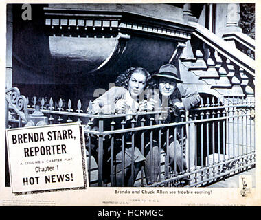 BRENDA STARR, REPORTER, Joan Woodbury, Kane Richmond, 1945, serial ...