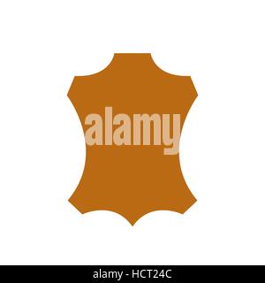 Genuine leather vector label. Real leather sign (symbol, icon, emblem ...