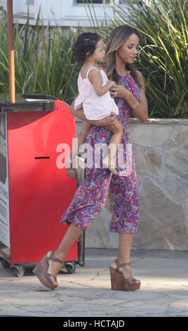 Dania Ramirez out and about with her children in Beverly Hills ...