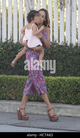 Dania Ramirez out and about with her children in Beverly Hills ...