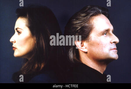 DISCLOSURE, Michael Douglas (back), Demi Moore, 1994. ©Warner Bros ...