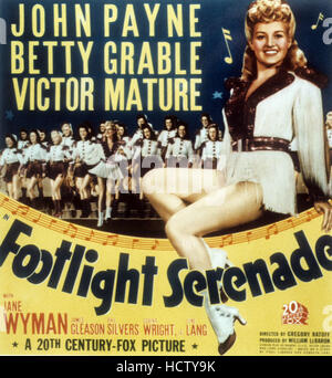 FOOTLIGHT SERENADE, Betty Grable, 1942, ©20th Century Fox, TM ...