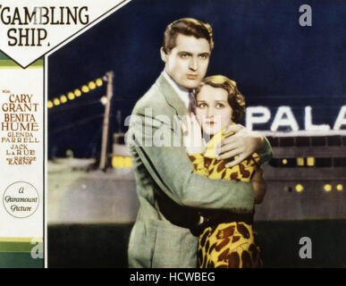 GAMBLING SHIP, Cary Grant, Benita Hume, 1933 Stock Photo - Alamy