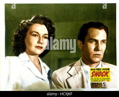 SHOCK, Lynn Bari, Vincent Price, Anabel Shaw, Frank Latimore (pushing ...