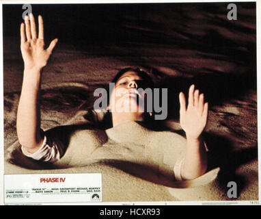PHASE IV, Lynne Frederick, being buried alive by the ants, 1974 Stock ...