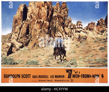 SEVEN MEN FROM NOW, (aka 7 MEN FROM NOW), from left: Randolph Scott ...