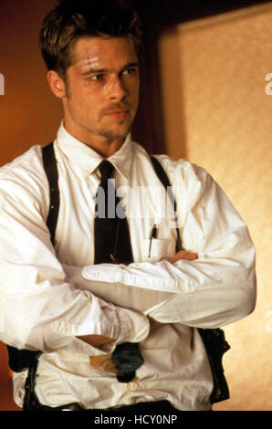 SEVEN,(aka SE7EN), Brad Pitt, Morgan Freeman, Bob Mack as Gluttony ...