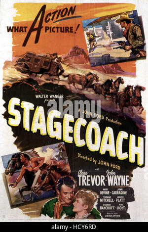 STAGECOACH, poster art, 1939 Stock Photo - Alamy