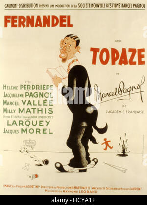 TOPAZE, Fernandel, 1951 Stock Photo - Alamy