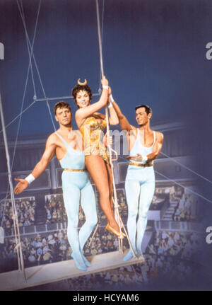 TRAPEZE, Burt Lancaster, Gina Lollobrigida, Tony Curtis, 1956 Stock Photo - Alamy