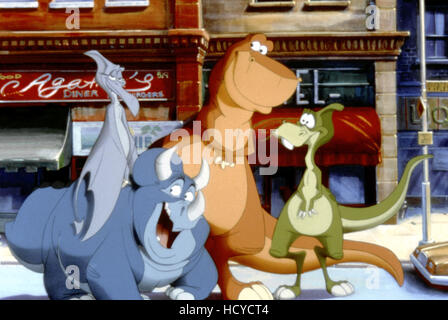 WE'RE BACK! A DINOSAUR'S STORY, Dweeb, Rex, Woog, Elsa, 1993, (c)MCA ...