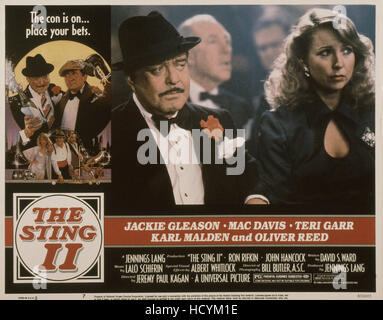 THE STING II, US poster art, top: Jackie Gleason, Mac Davis; bottom ...