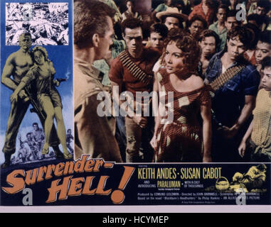 SURRENDER - HELL!, Susan Cabot, Keith Andes, 1959 Stock Photo - Alamy