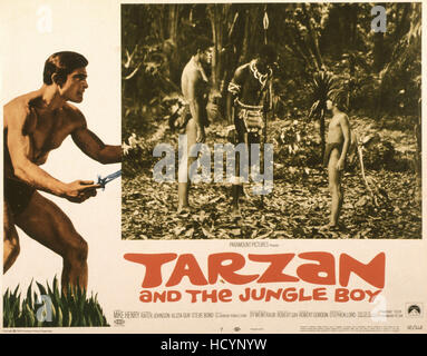 Tarzan And The Jungle Boy From Left Mike Henry Aliza Gur Aka