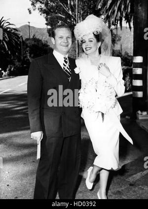 ANN MILLER, with Reese L. Milner applying for their marriage license in ...