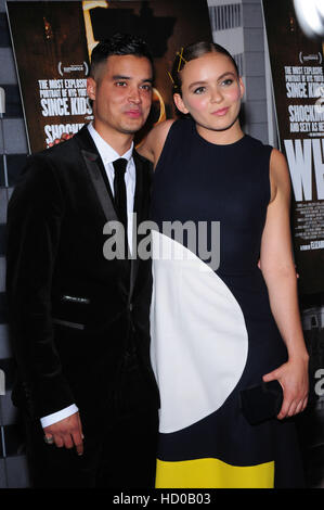 Brian Marc and Morgan Saylor attending the New York premiere of 'White ...
