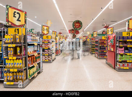 Busy Christmas in the aisles at the newly refurbished Morrisons ...