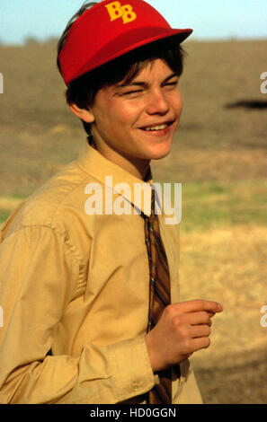 WHAT'S EATING GILBERT GRAPE?, Leonardo Di Caprio, 1993, on ladder of ...