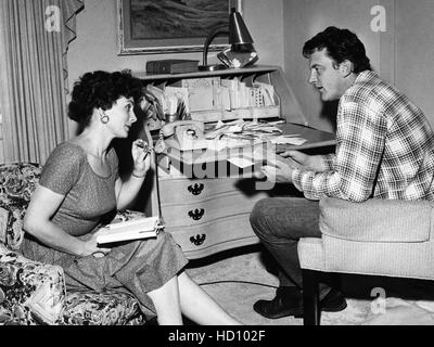 James Arness and his wife, Virginia Chapman, at the Emmy Awards, April ...