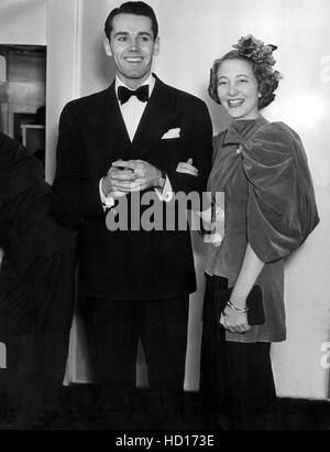 Henry Fonda and wife Frances at the Trocadero, circa 1936 Stock Photo ...