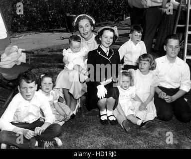 John Farrow and Maureen O'Sullivan with their children, from left, Mia ...