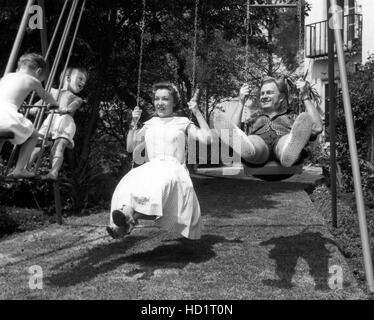 Eddie Albert, Margo, (aka Margo Albert), Edward Albert Jr. at home ...