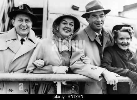 From left, Rosalind Russell, and her husband, Frederick Brisson, ca ...