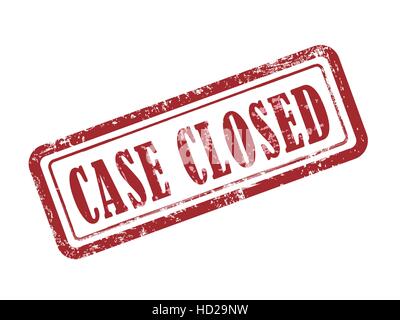 Red stamp "case closed", vector illustration Stock Vector Image & Art ...