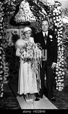 JOAN BENNETT, with husband Gene Markey, sister Constance and brother-in ...