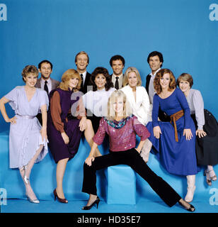 KNOTS LANDING, l-r: Kim Lankford, James Houghton, Claudia Lonow ...