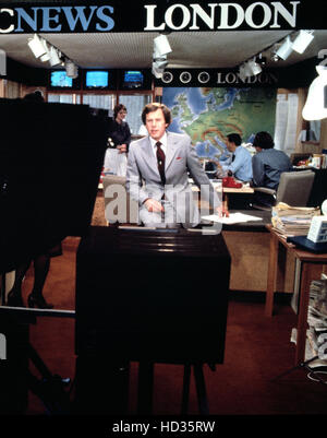 ABC WORLD NEWS TONIGHT, Peter Jennings, London anchor desk, 1978. (c ...