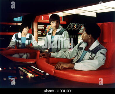 SPACE ACADEMY, from left: Brian Tochi, Ty Henderson, Maggie Cooper ...