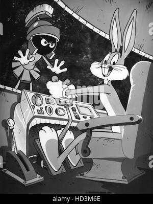 BUG BUNNY IN SPACE, Marvin the Martian, Bugs Bunny, 1977 Stock Photo ...