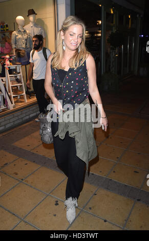 Sarah Harding seen stepping out make up free after performing in west ...