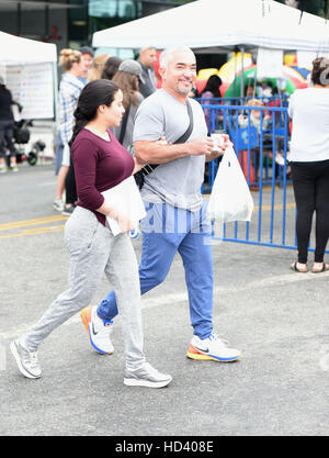 Cesar Millan and Jahira Dar go to the Farmers Market Featuring: Cesar ...
