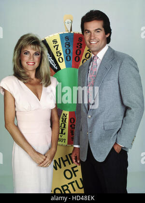 WHEEL OF FORTUNE, (from left): host Chuck Woolery, co-host Susan ...