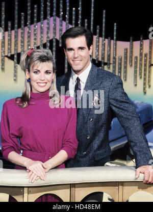 WHEEL OF FORTUNE, (from left): host Chuck Woolery, co-host Susan ...