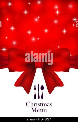 Christmas menu background with snowflake border design Stock Vector ...