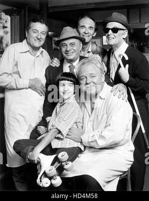 ARCHIE BUNKER'S PLACE, standing l-r: Jason Wingreen, Martin Balsam ...