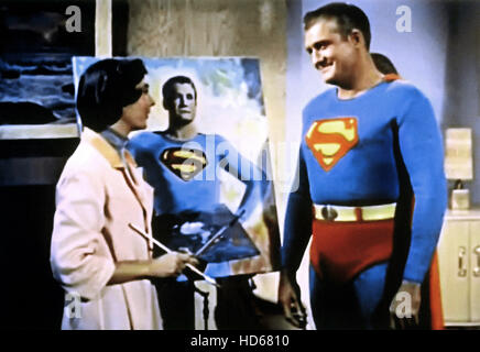 THE ADVENTURES OF SUPERMAN, (from left): George Reeves, Jack Larson ...
