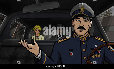 ARCHER, l-r: Conway Stern (voice: Coby Bell), Sterling Archer (voice: H ...