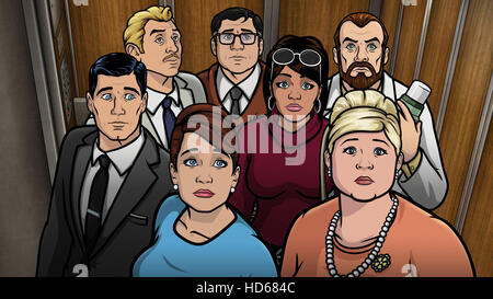 ARCHER, (from left): Ray Gillette, Lana Kane, Sterling Archer, 'The ...