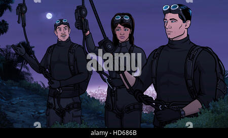 ARCHER, (from left): Ray Gillette, Lana Kane, Sterling Archer, 'The ...