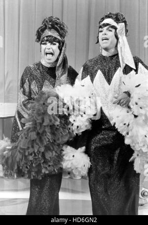 ROWAN & MARTIN'S LAUGH-IN, from left: Dan Rowan, Barbara Feldon, 1968 ...