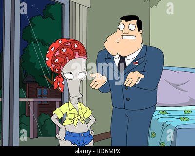 AMERICAN DAD, (from left): Roger (the alien), Stan Smith, Steve Smith ...