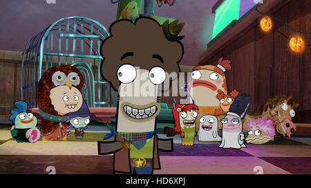 FISH HOOKS, (from left): Albert Glass, Bea, Jocktopus, Finberley, Milo ...
