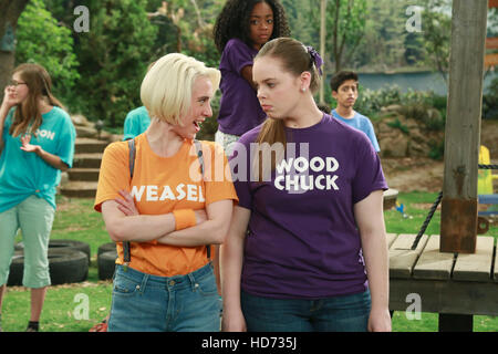 BUNK'D, l-r: Miranda May, Tessa Netting, Kevin G. Quinn, Peyton List ...