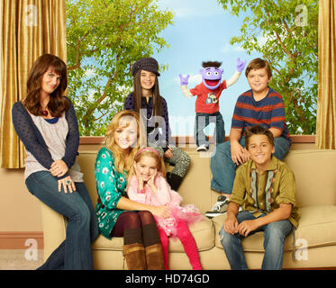 CRASH & BERNSTEIN, (from left): Cole Jensen, Crash, Landry Bender ...