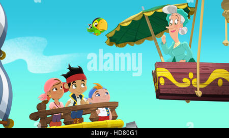 JAKE AND THE NEVER LAND PIRATES, (from left): Jake Cubby, Mama Hook ...